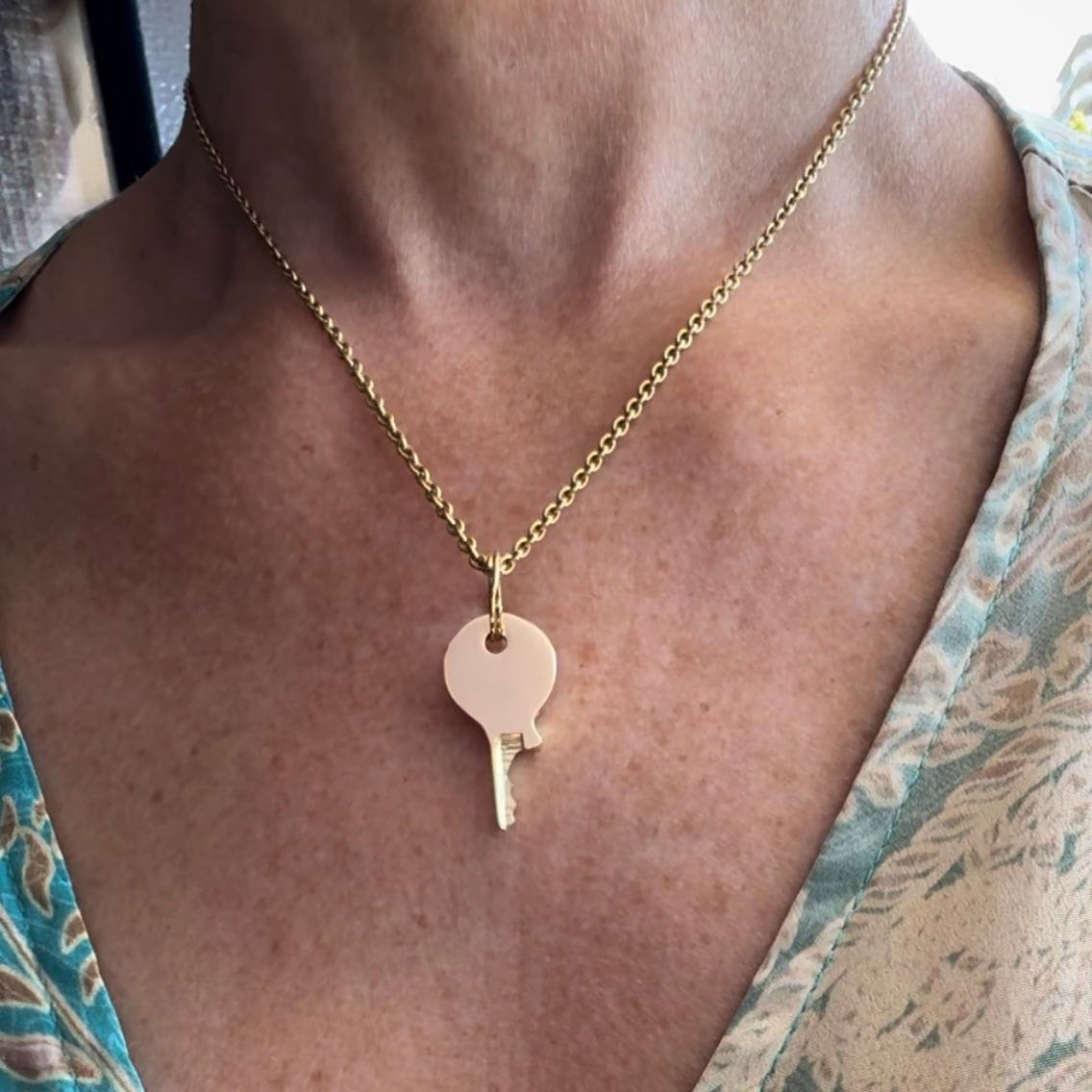 14 carat gold keys with cylinder lock | chastity-shop | handmade key