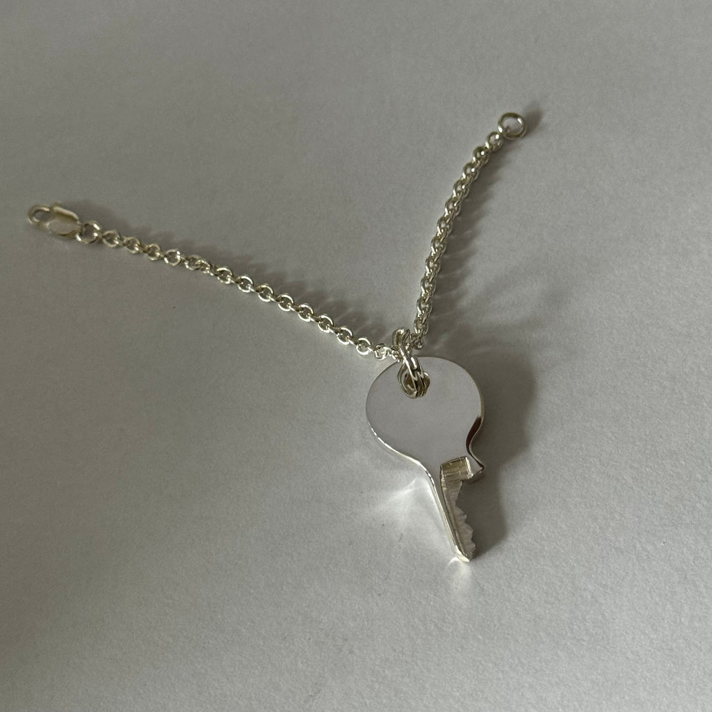 Silver Femdom | chastity key in yellow gold | keyholder jewelry ...