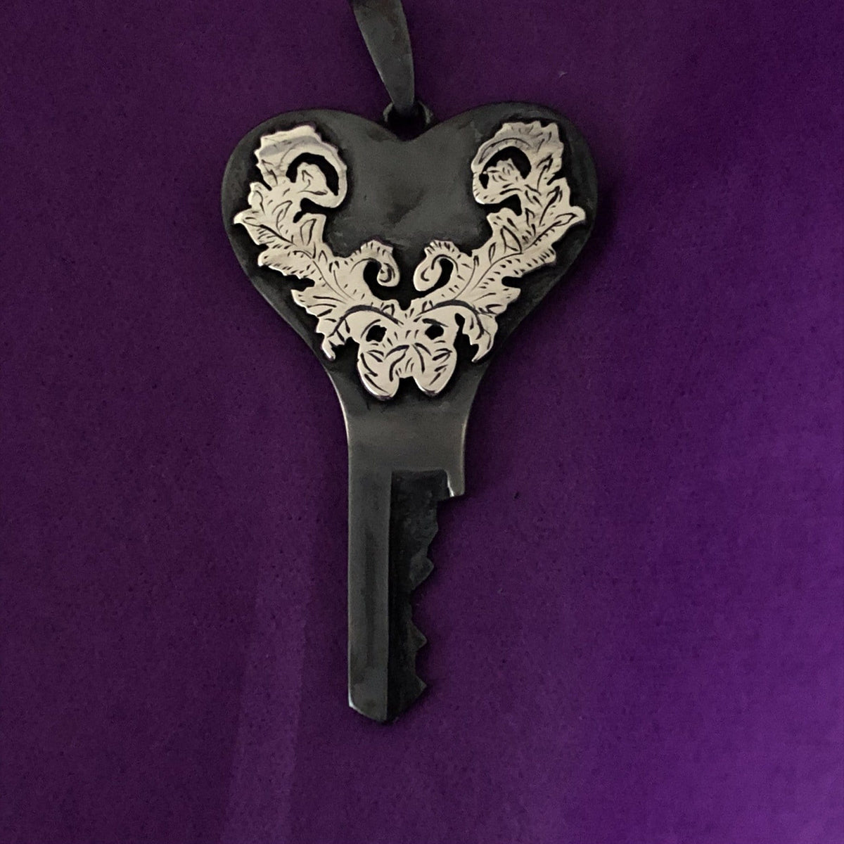 The Valentine handmade silver chastity key | chastity-shop